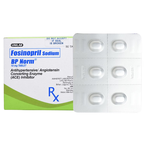 BP NORM Fosinopril Sodium 10mg Tablet 1's price in the Philippines ...